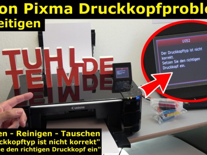 Canon Pixma Drucker Fehlercode 6A80 6A81 6000 6C10 FIX – [mit Video ...