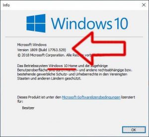 Windows 10 genaue Version anzeigen mit winver – Tuhl Teim DE