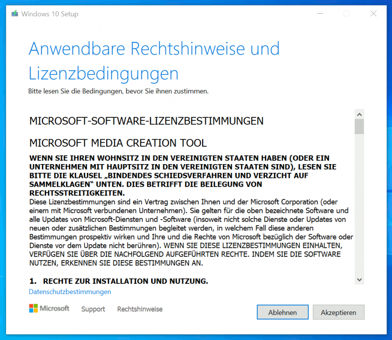 Windows 10 Media Creation Tool USB-Stick erstellen – Tuhl Teim DE