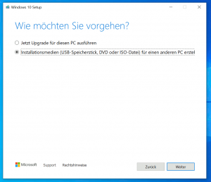 Windows 10 Media Creation Tool USB-Stick erstellen – Tuhl Teim DE