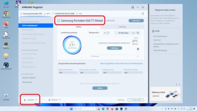 Samsung Portable SSD T5 T7 T9 Shield Firmware Update – Tuhl Teim DE
