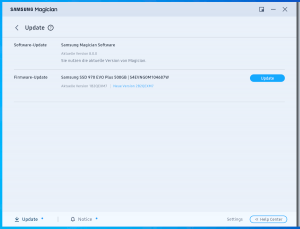 Samsung SSD Firmware Update mit Magician – Tuhl Teim DE
