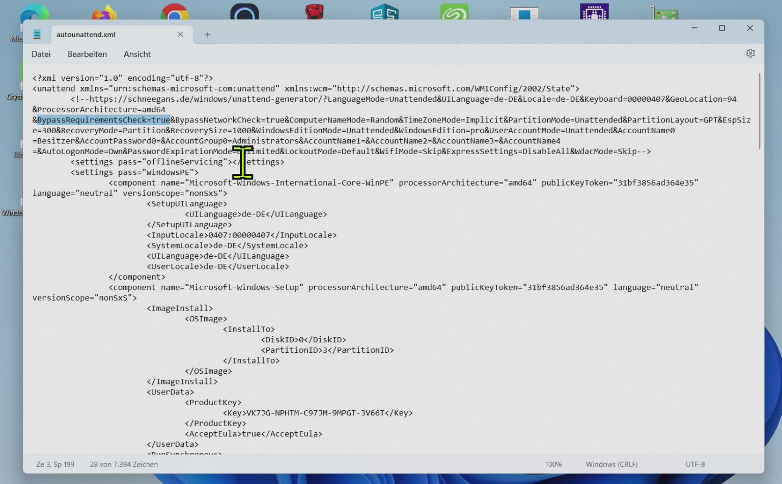 Windows 11 Clean Install auf jedem Rechner mit XML-Trick – Tuhl Teim DE